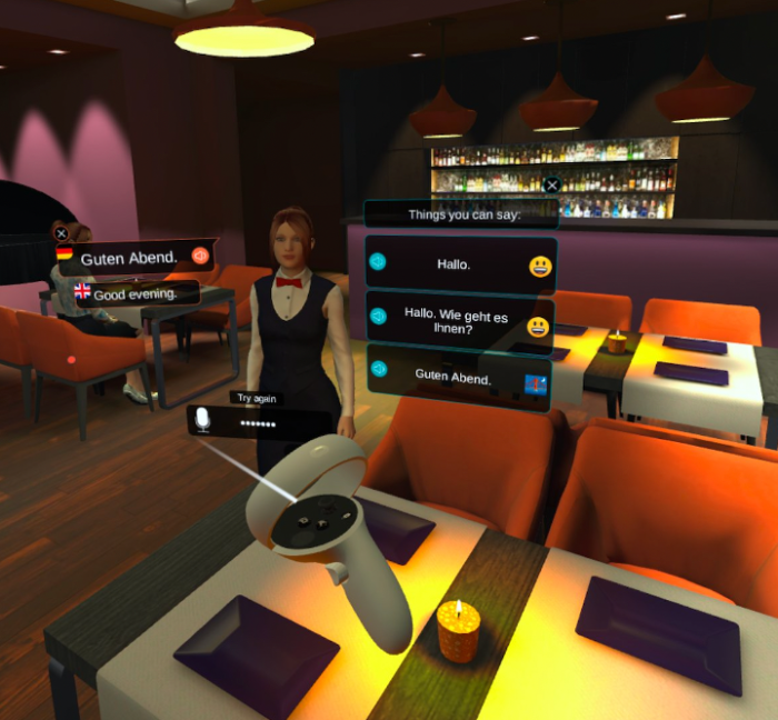 Review of Mondly VR Language Learning for Oculus 2